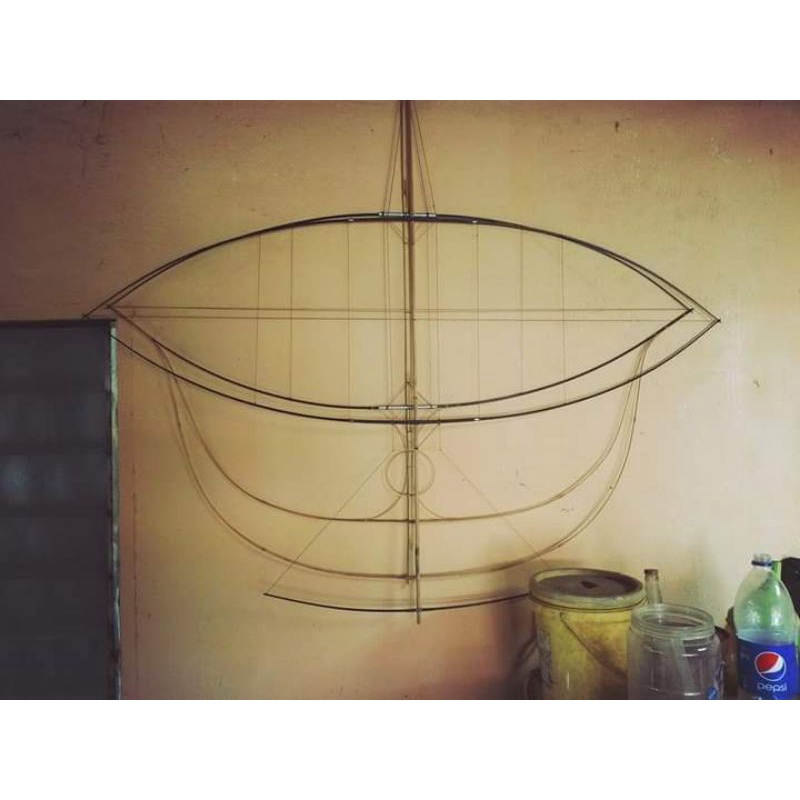 Buluh wau siap Raut harga 1set wàu bulan (buluh duri) / kerangka wau ...