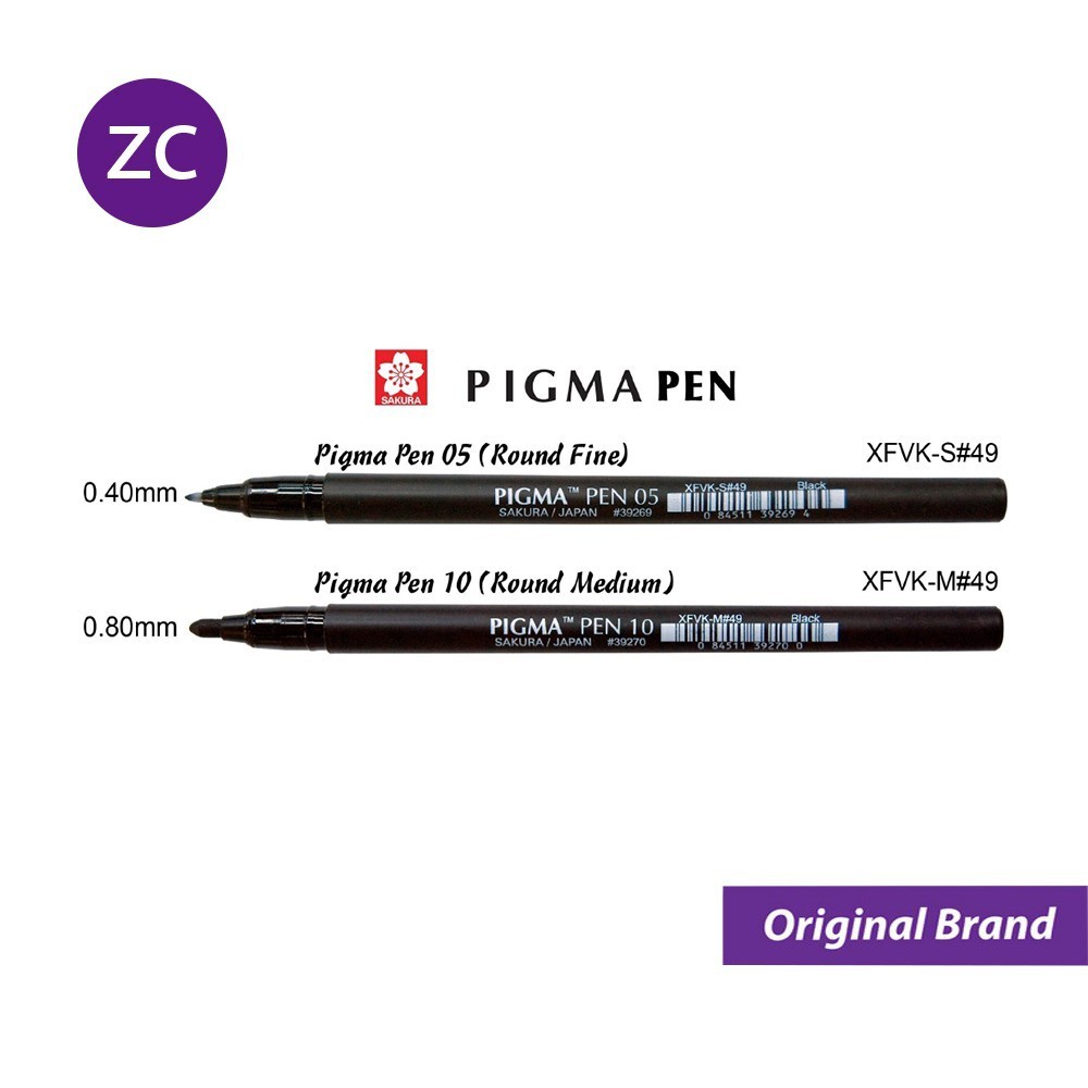 Sakura Pigma Pen (Black) 05 / 10- CLEARING STOCK | Shopee Malaysia