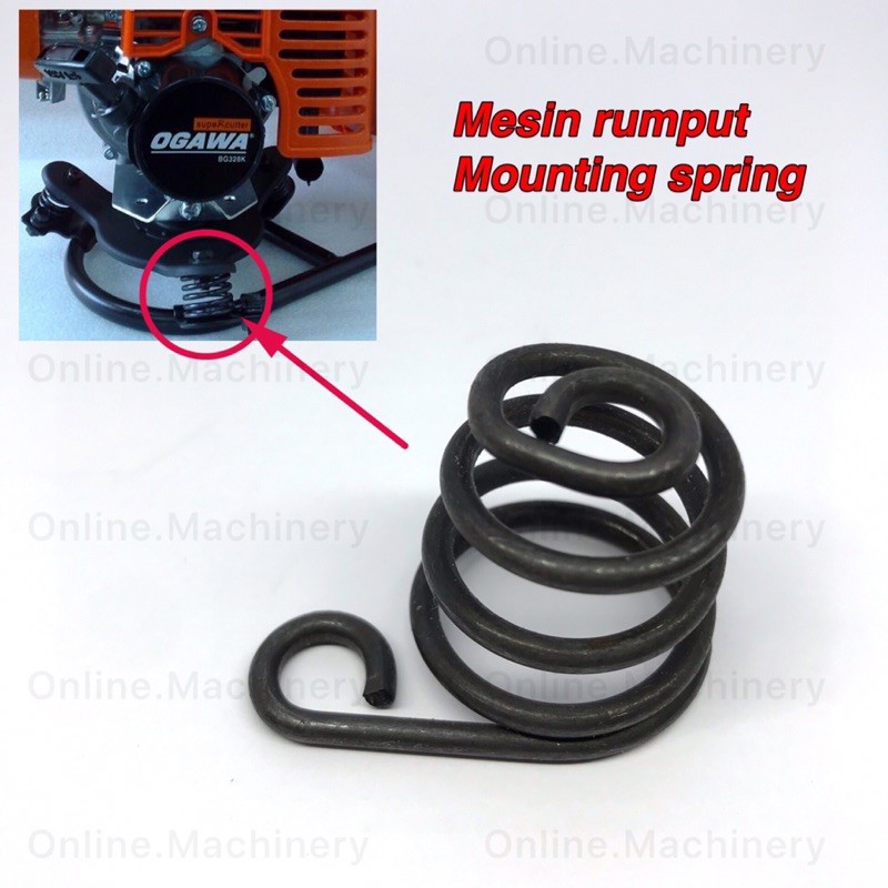 MESIN RUMPUT MOUNTING SPRING STEEL BUFFER BRUSH CUTTER OGAWA KASEI ...