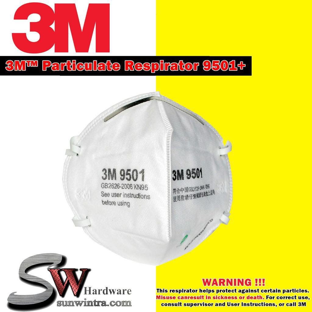 3M™ PARTICULATE RESPIRATOR 9501+ / 3M KN95 FACE MASK / 3M 9501 ...