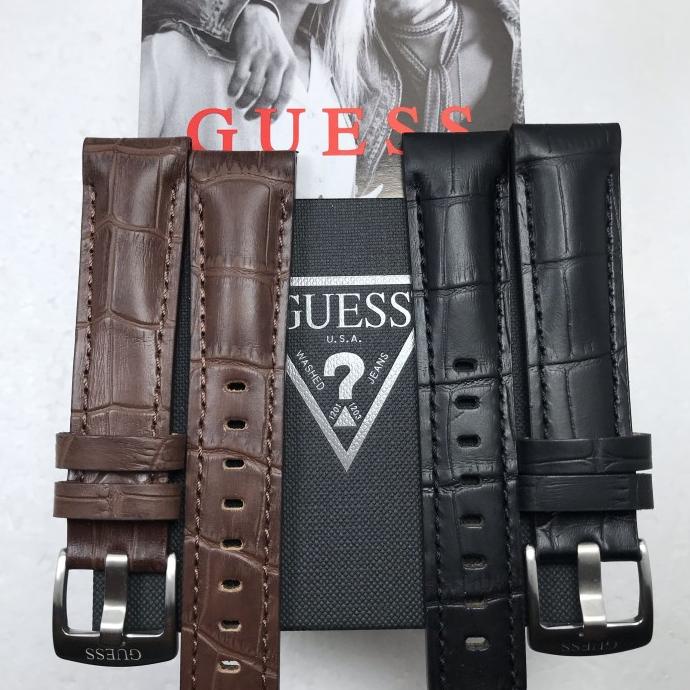 Guess ORIGINAL CROCO Leather Watch Strap | Shopee Malaysia