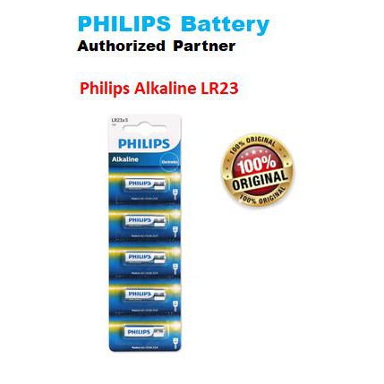💥1 Strip x 5 batteries Original Philips LR23 (Cheapest in Shopee)💥 | Shopee Malaysia
