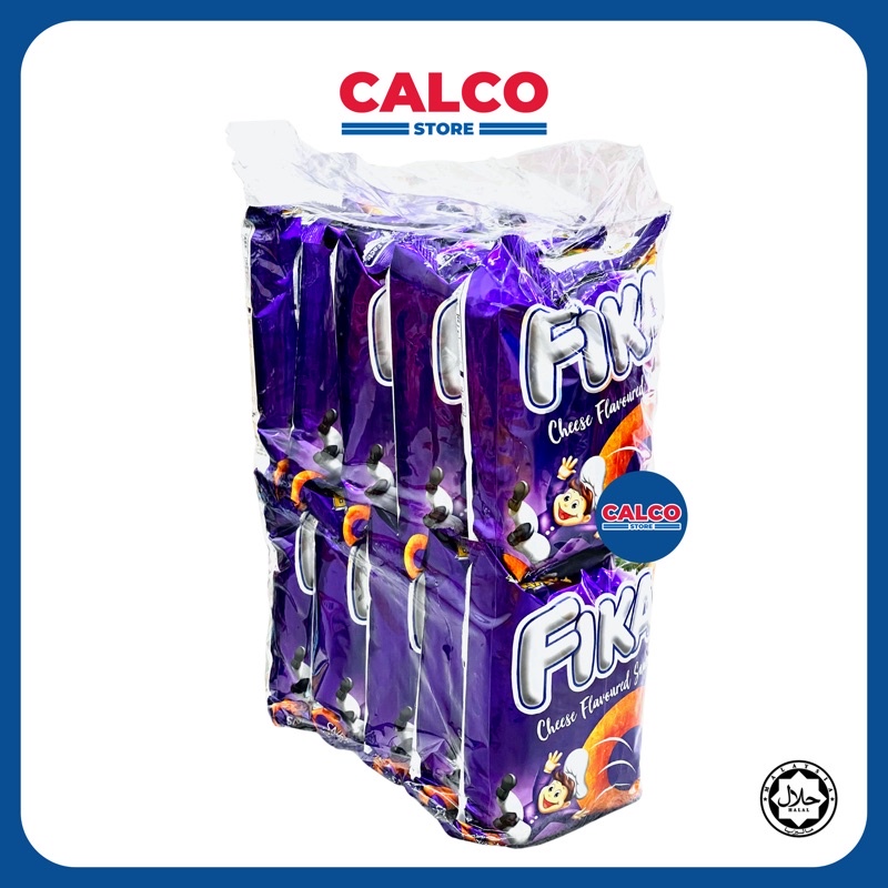 [CALCO] Bika Fika Cheese Ring Snacks Keropok 70g x 10pcs | Shopee Malaysia