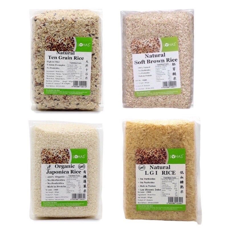 Lohas Ten Grains Rice | Soft Brown Rice | Japonica Rice | LGI Rice ...