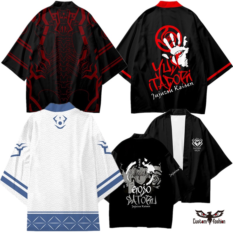 【CustomFashion】Anime Jujutsu Kaisen Yuji Gojo Cosplay Costumes Kimono ...