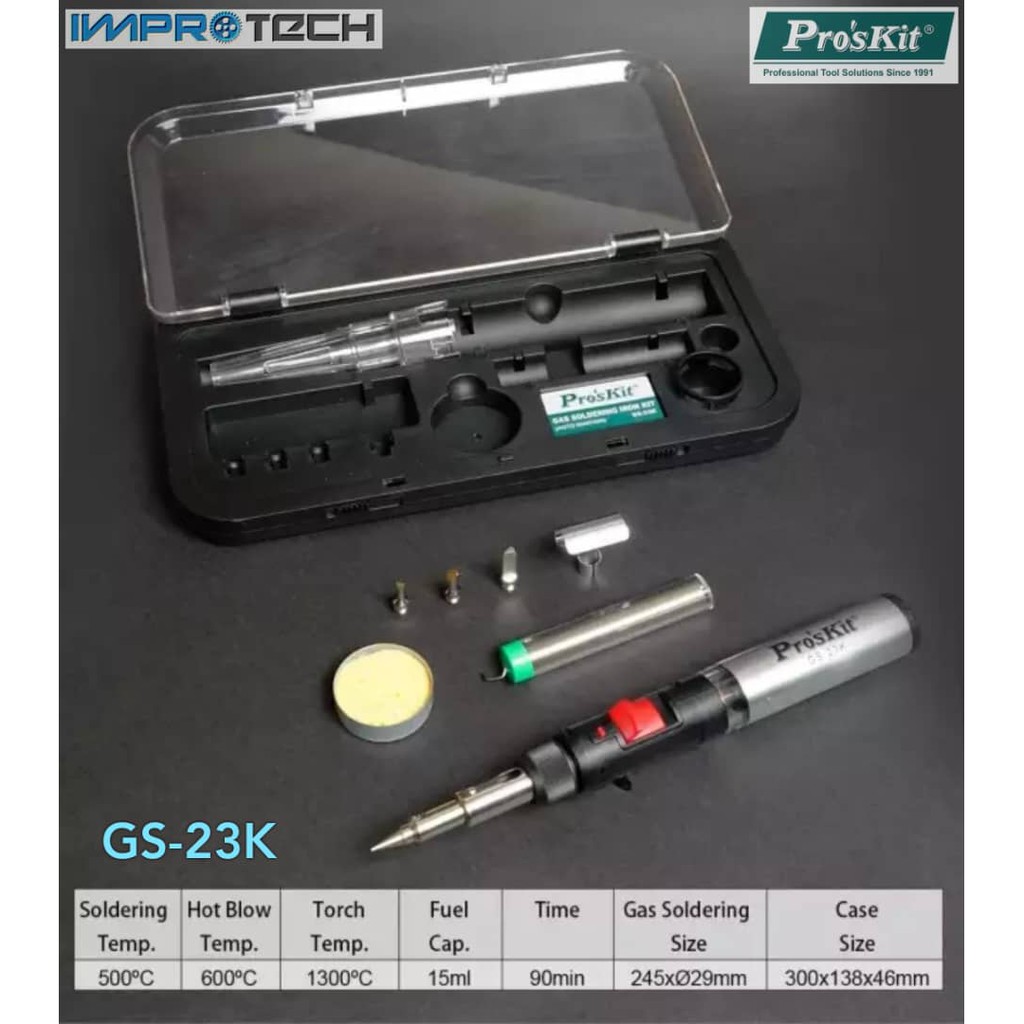 PROSKIT Gas Soldering Iron Kit-Auto Ignition | Shopee Malaysia