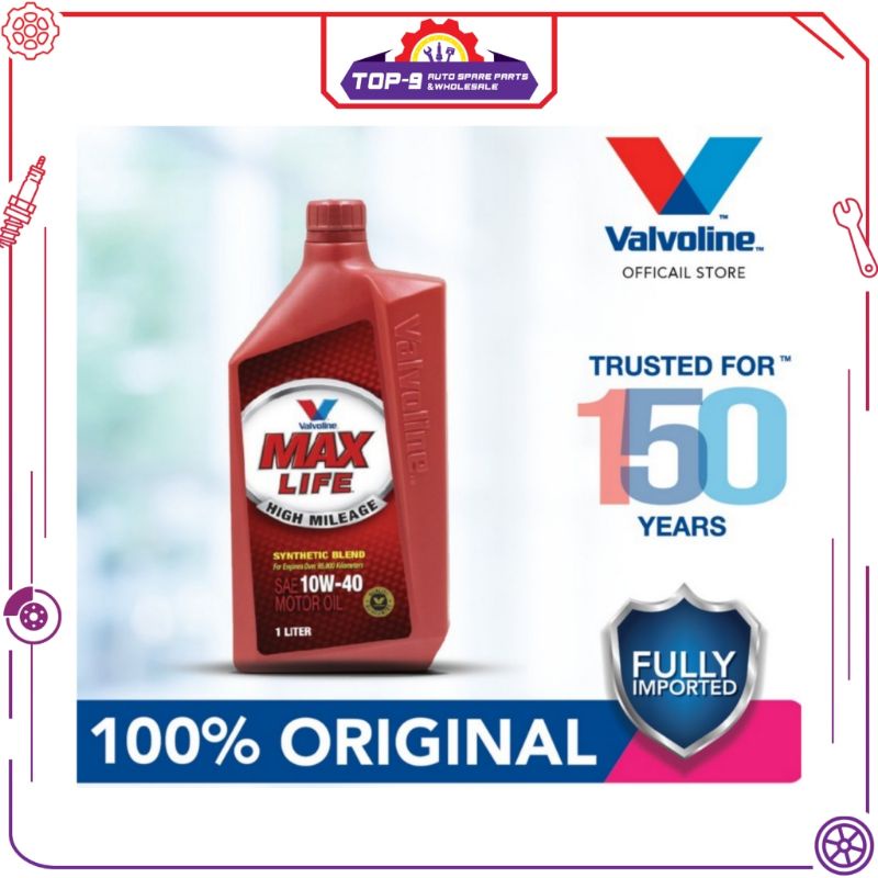 Valvoline Maxlife 10w40 Semi Synthetic Car Engine Oil Minyak Hitam ...