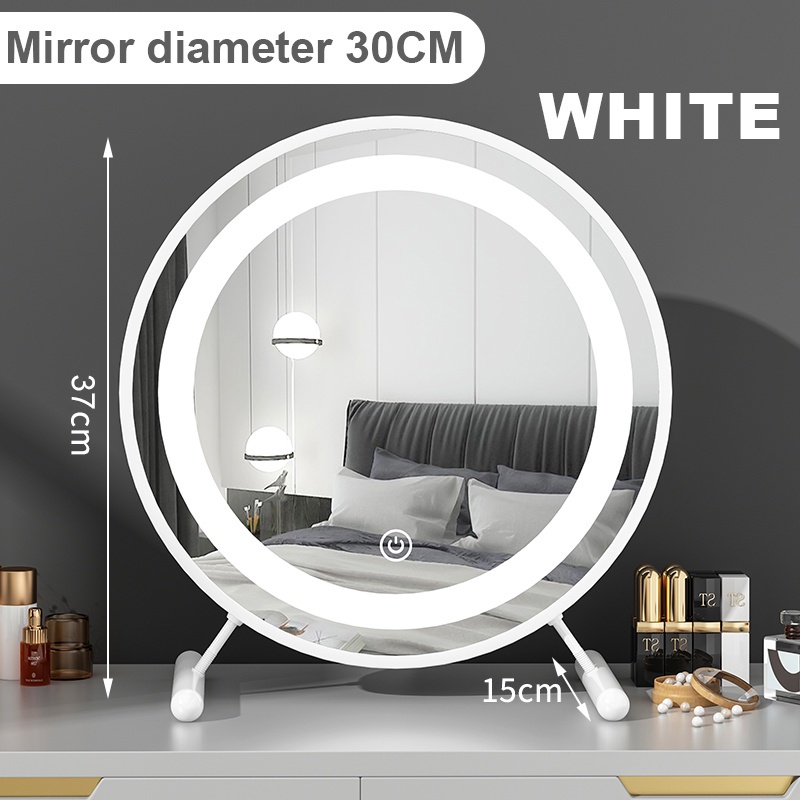 LI|LED Makeup Mirror desktop vanity mirror Countertop Cosmetic Mirror ...