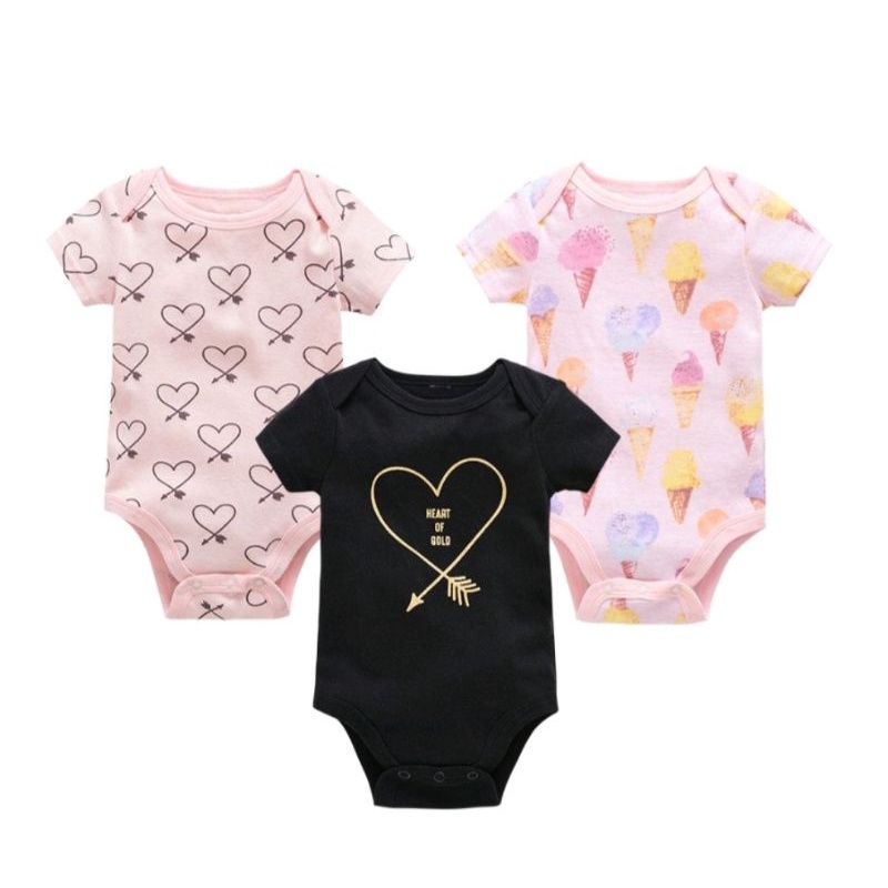 Baby Rompers 100% Cotton (as shown in picture) | Shopee Malaysia