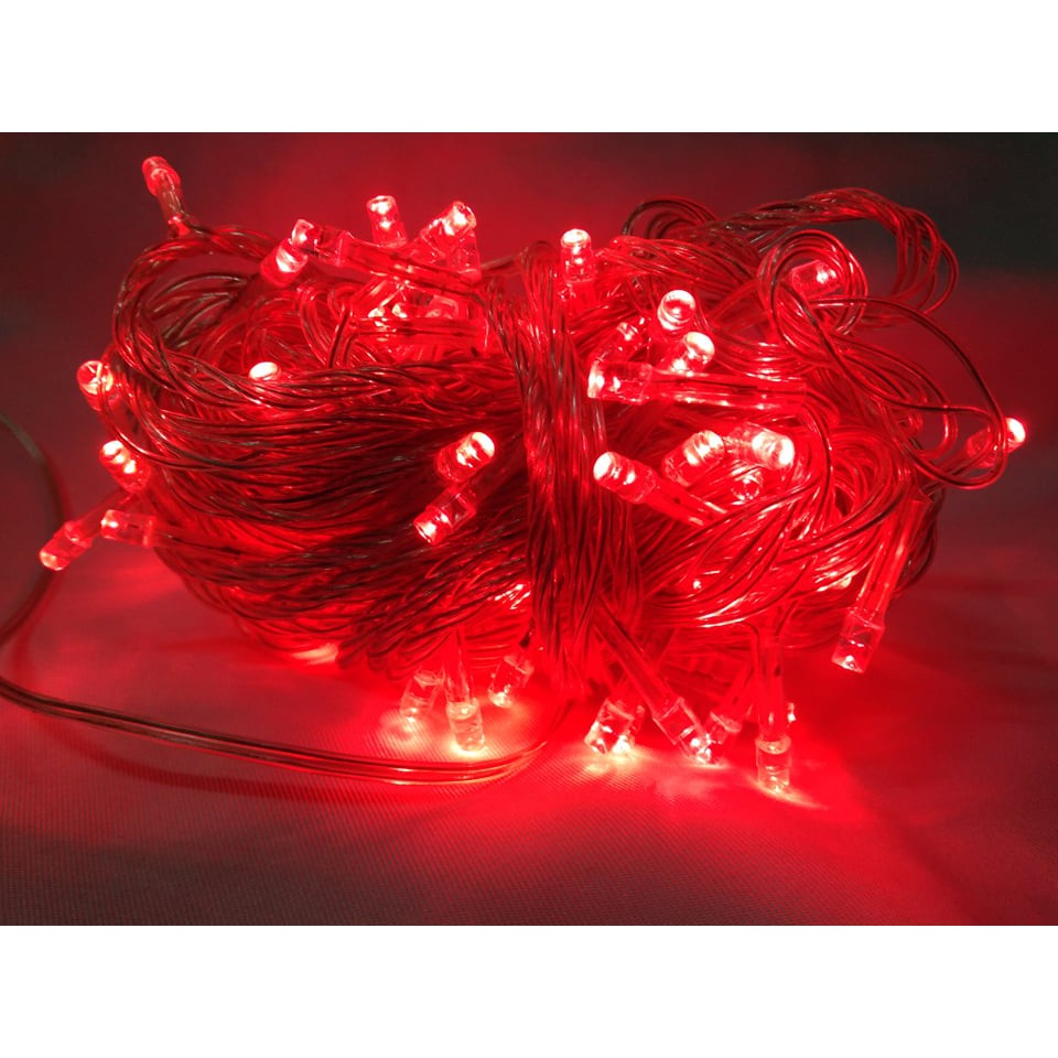 Lampu merah LED berkelip-kelip lampu tali lampu lampu berbintang lampu ...