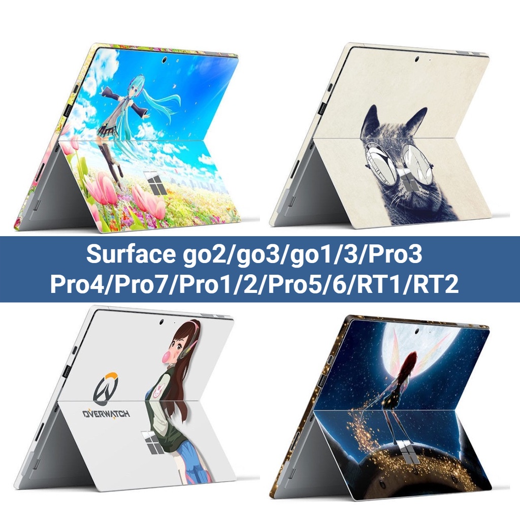 Cute Sticker for Microsoft Surface Go 2 RT 1/2 Go 1/2/3 Surface 3 Pro 1 ...