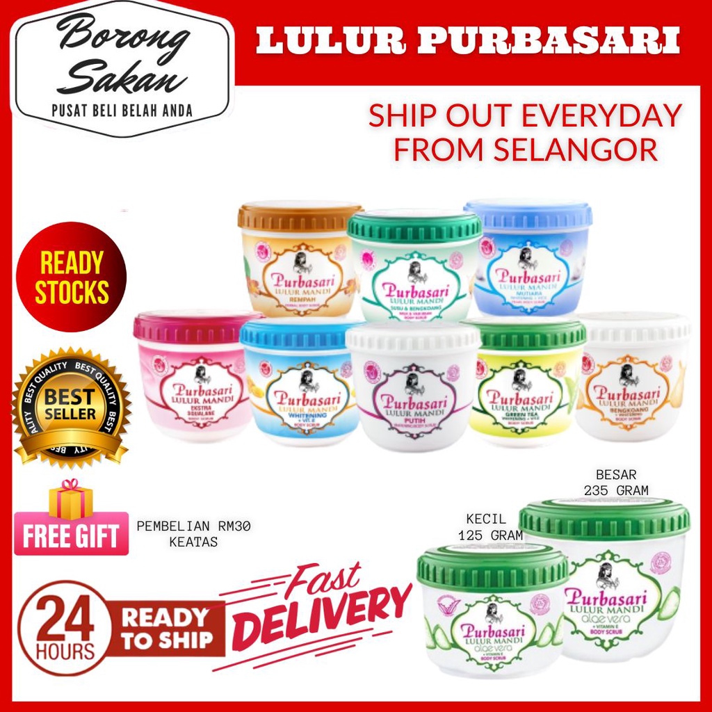 ORIGINAL Purbasari Lulur Mandi 235 gr / Lulur Purbasari ( Isi extra 35 ...