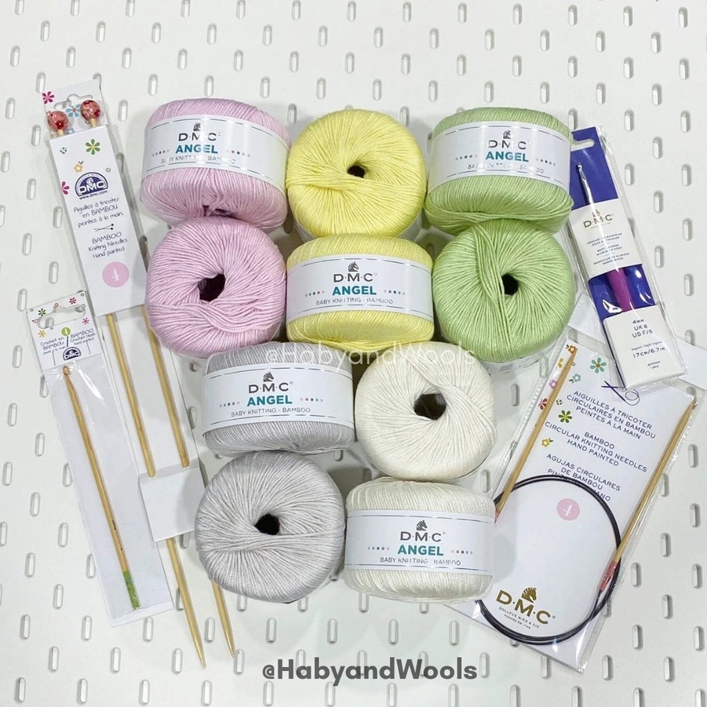 10 Pieces DMC Angel Baby Knitting Bamboo Wool Yarn (Total 500g ...
