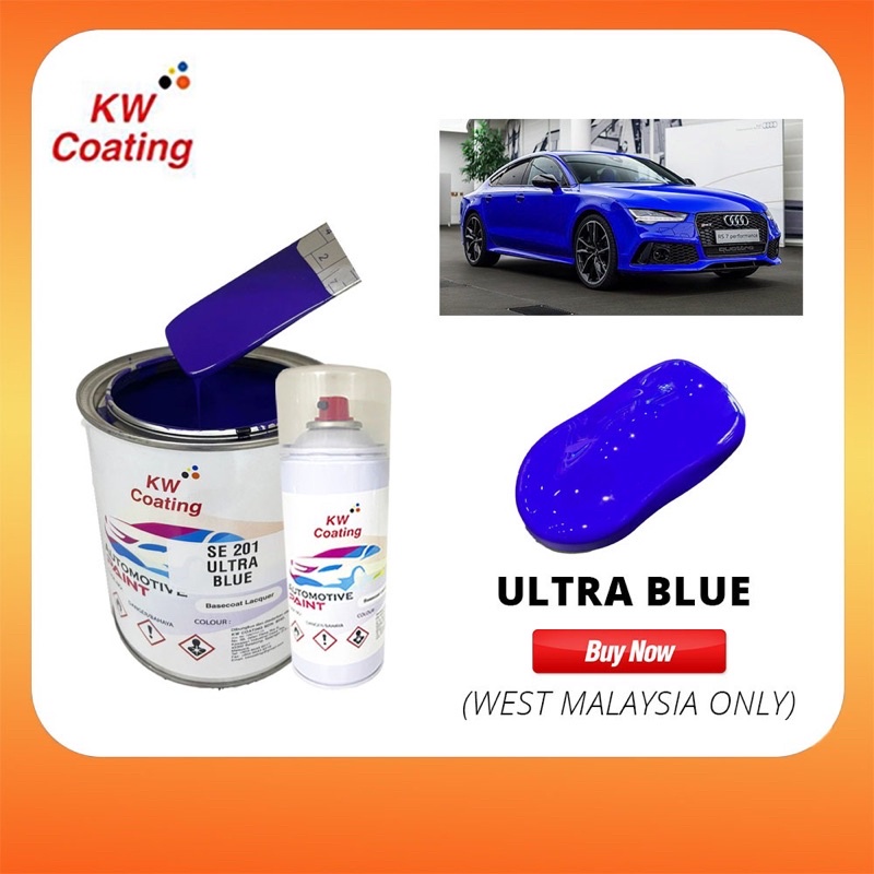 KW 2k Paint Se201 Ultra Blue Kereta Se201 Ultra Blue Cat Kereta 2k Cat ...