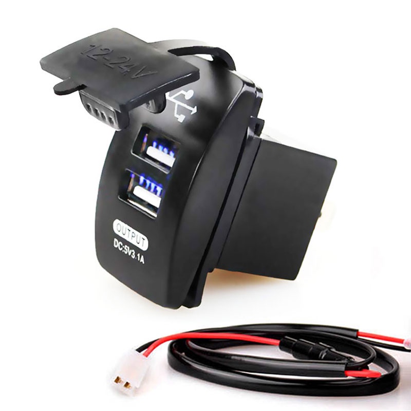 12-24V Dual USB Car Charger 5V 3.1A Universal Auto Charger for Car ...