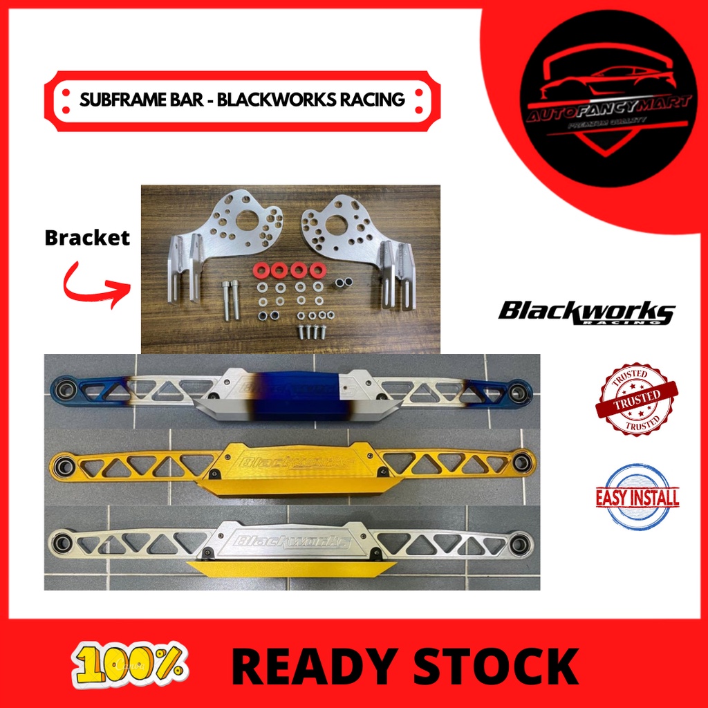 BLACKWORKS SUBFRAME BAR VIOS ALTIS CAMRY AXIA HRV CITY JAZZ BEZZA SAGA ...