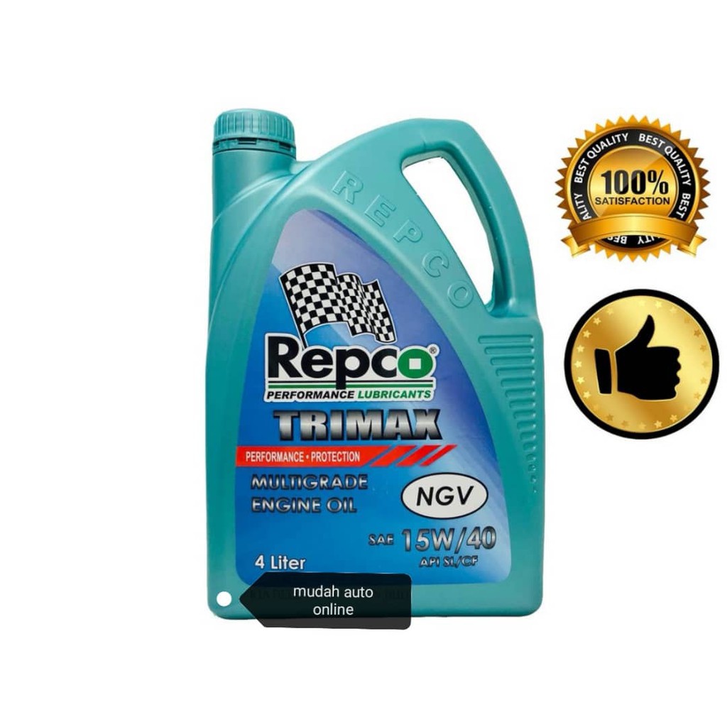 REPCO TRIMAX 15W40 4L MINERAL ENGINE OIL ( PROTON / HONDA / TOYOTA ...