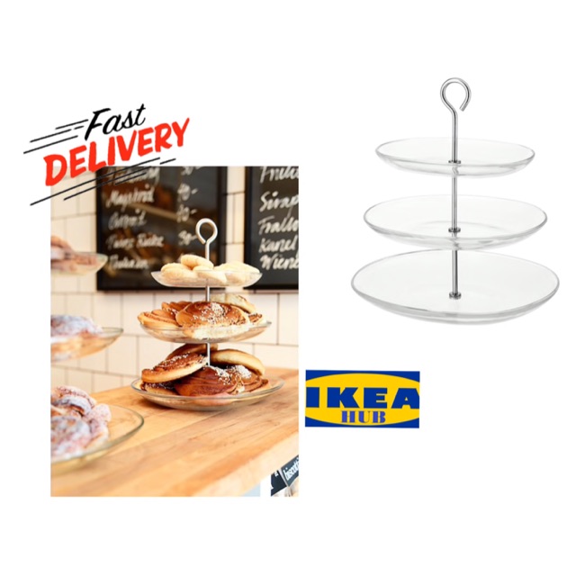 KVITTERA Serving Plate Cupcake Tray Rak Kuih Dessert Tray | Shopee Malaysia