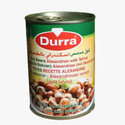 DURRA FAVA BEANS WITH SESAME PAST (ALEXANDRIAN) 400G (FOUL) | Shopee ...