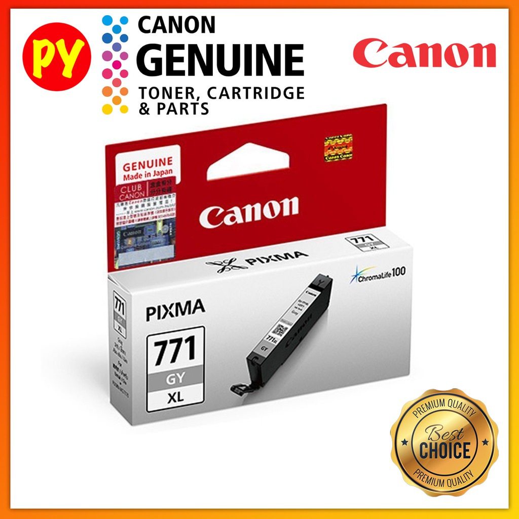 Canon CLI-771 XL Grey Original Ink Cartridge | Shopee Malaysia