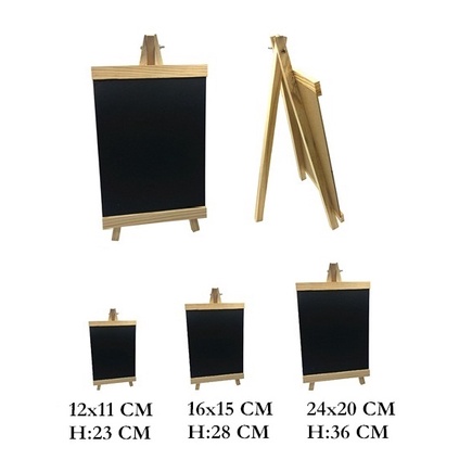 SMALL BLACK BOARD WITH STAND , MINI BLACK BOARD STAND . | Shopee Malaysia