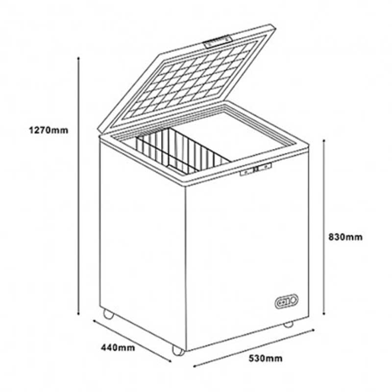 Isonic Dual Function Chest Freezer 80L ICF-W92 ICFW92 | Shopee Malaysia