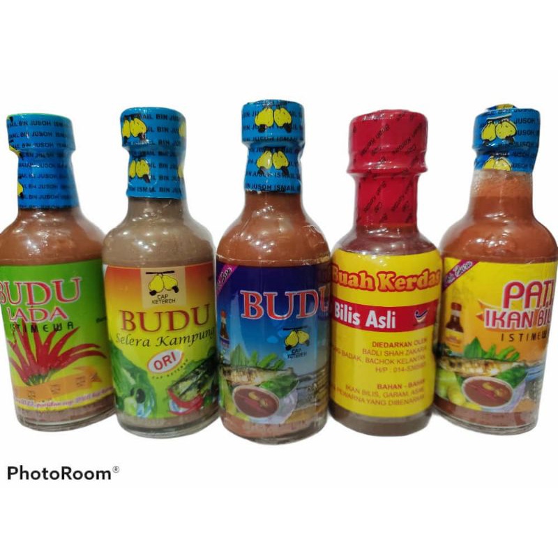 BUDU CAP KETEREH/KERDAS BOTOL KECIL/PLASTIK 100 ML | Shopee Malaysia
