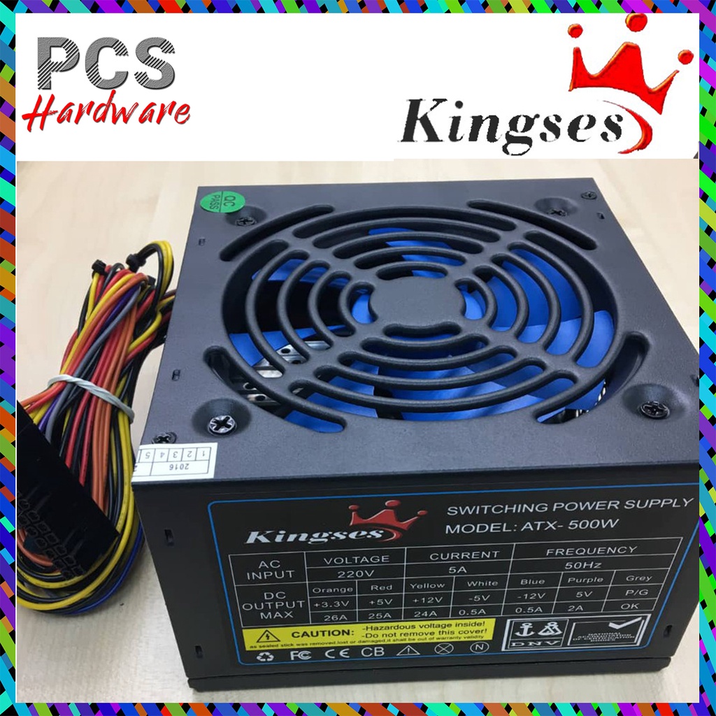 Kingses ATX 500W ATX POWER SUPPLY 500W PSU ATX PSU Power Supply DESKTOP ...