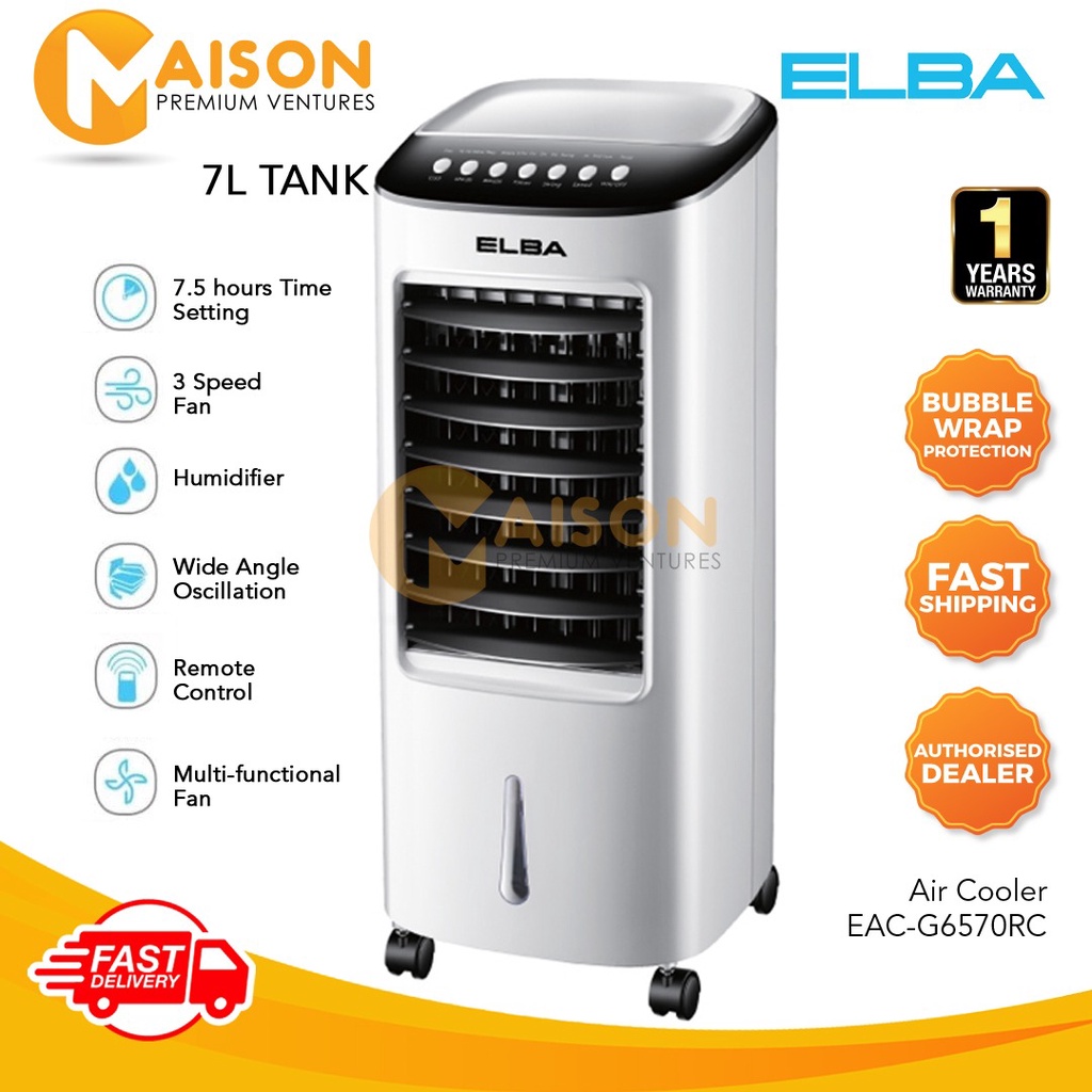 [Sales] ELBA Air Cooler EAC-G6570RC(WH) / EAC-G6570RC | Shopee Malaysia