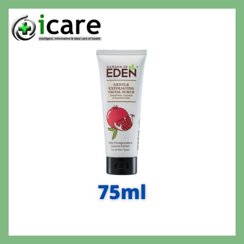 GARDEN OF EDEN GENTLE EXFOLATING FACIAL SCRUB 75ML ( EXP DATE : 06/2026 ...