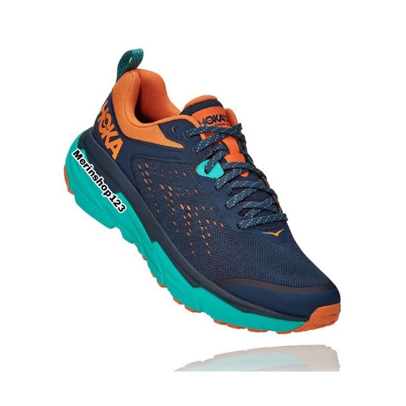 Original Hoka One One Challenger ATR 6 Navy Green High Premium Running ...