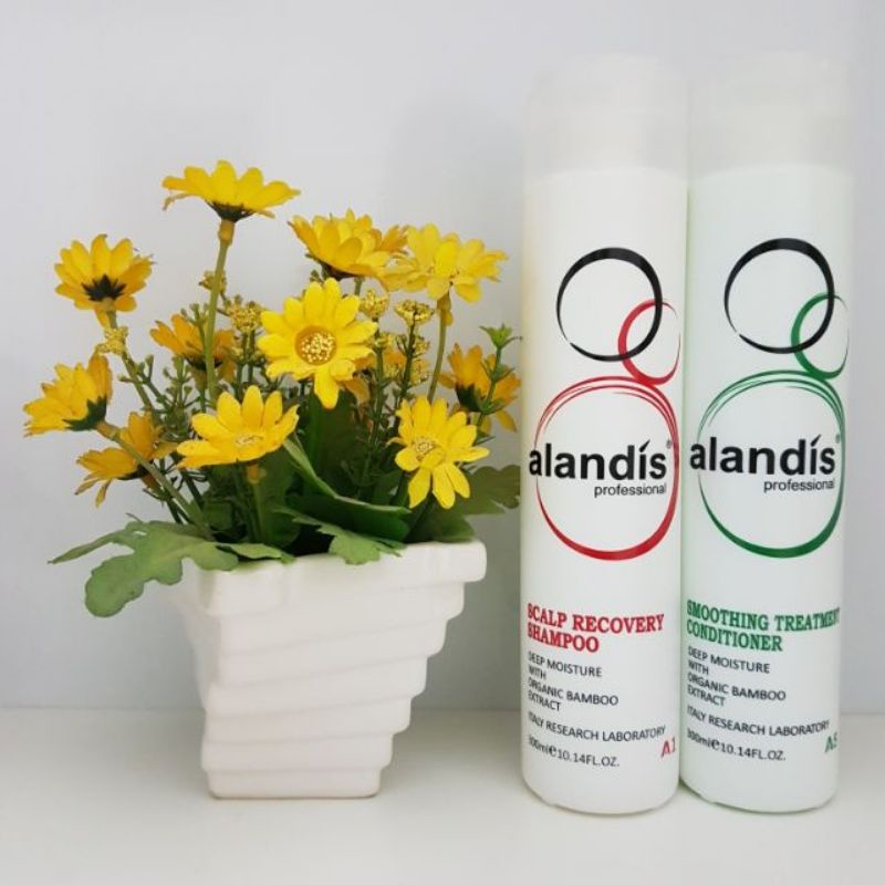 SET 1 ALANDIS A1 SCALP RECOVERY SHAMPOO / A2 HYDRATING TREATMENT SHAMPOO + A5 SMOOTHING ...