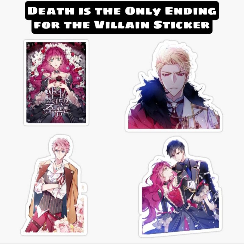 Sticker webtoon Death is The Only Ending for the Villain | Shopee Malaysia