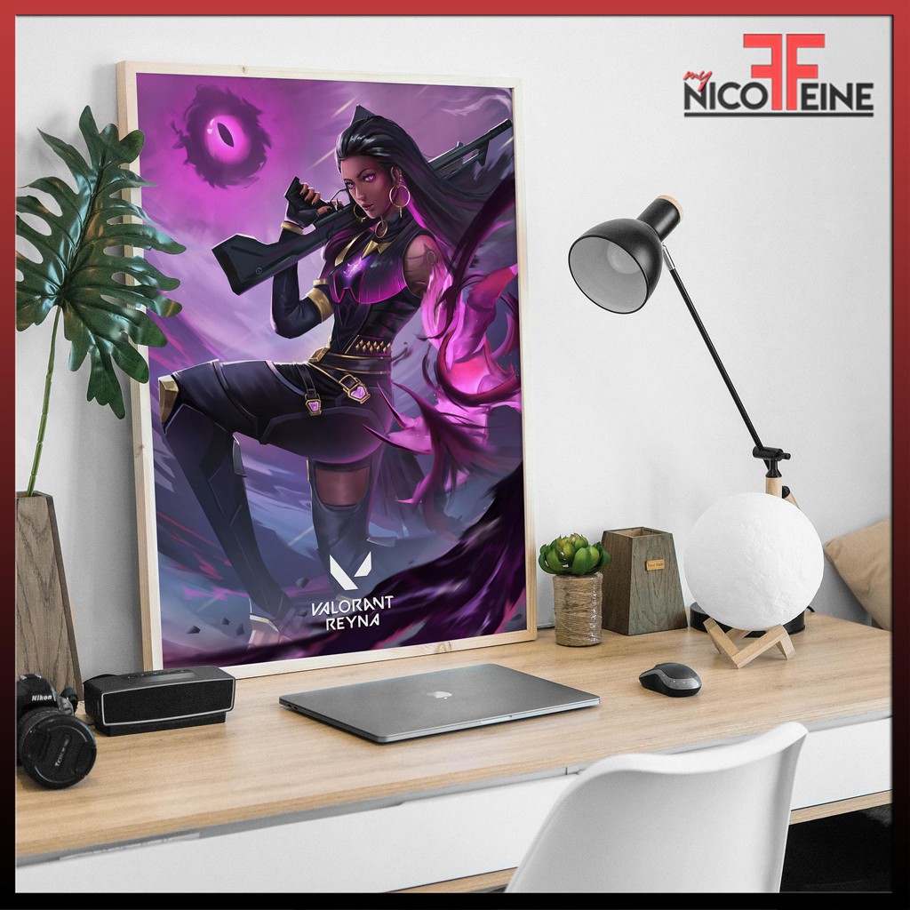 NEW Reyna Valorant Character Heroes Game Large Poster Print / Wall Art ...