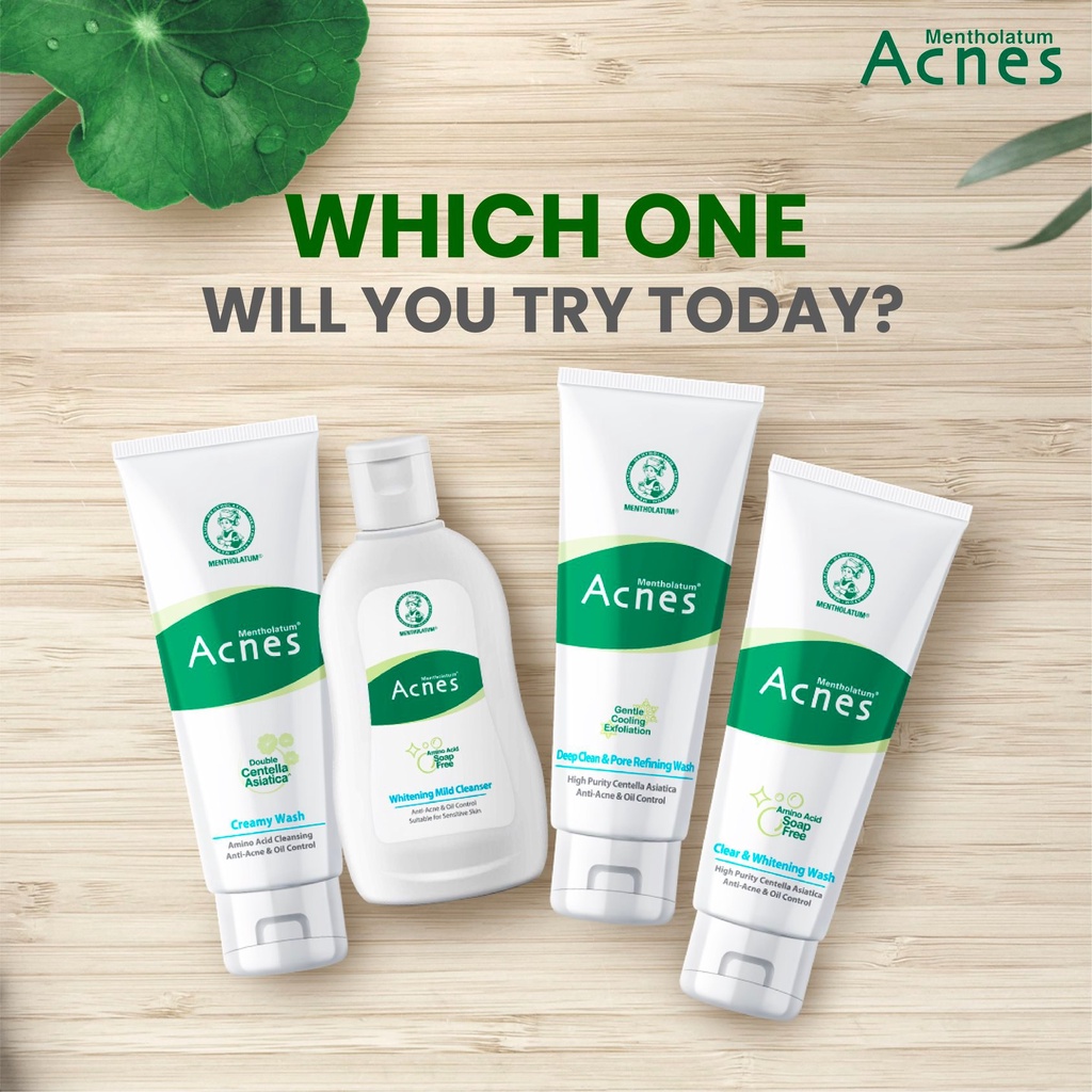 MENTHOLATUM Acnes Clear & Whitening | Deep Clean & Pore Refining ...