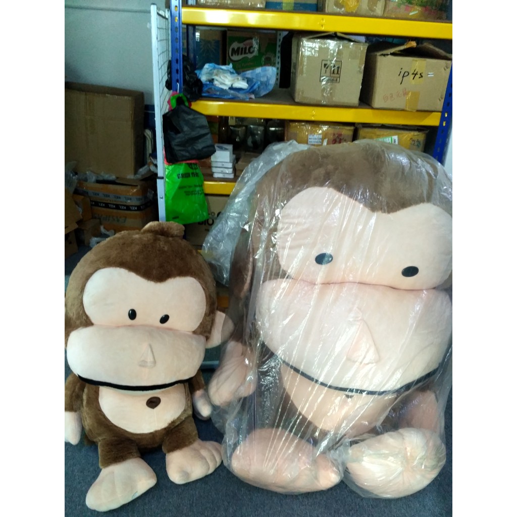 【READY STOCK】Super Big Size Monkey Soft Toy Monyet 超大猴子 公仔 娃娃 Anak ...