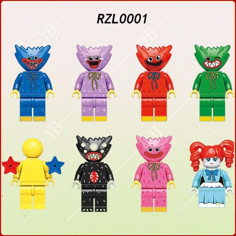 Assembled Building Block Toys for Children minifigures Huggy Wuggy ...