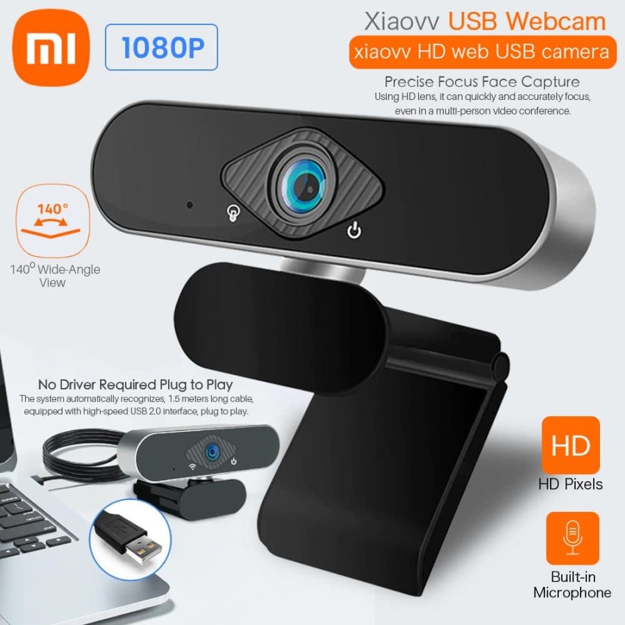 Xiaovv 1080P USB Webcam Camera Full HD IP Camera Webcast Live Broadcast ...