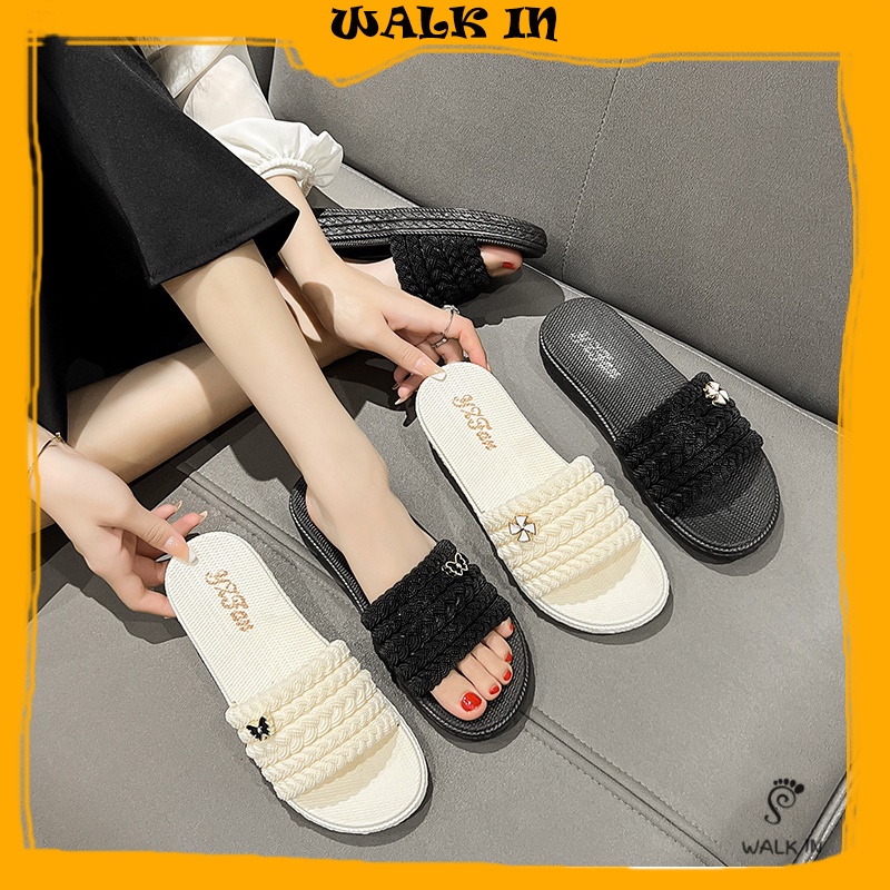 READY STOCK🎁WALK IN Butterfly Women Casual Slippers Slipar Perempuan ...
