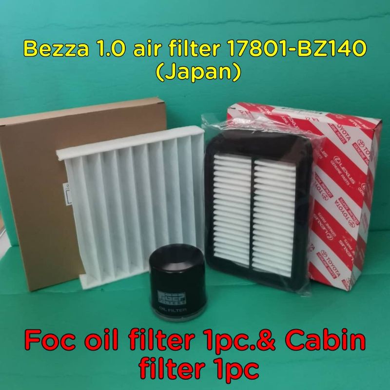 Bezza 1.0 air filter (dathasu) & oil filter & Cabin filter @ | Shopee ...