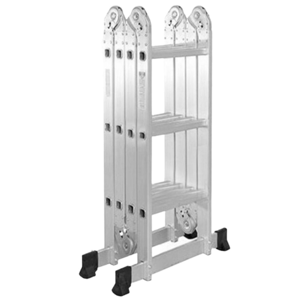 M37 12 Step Multipurpose Aluminium Ladder 3.7M Lightweight Adjustment ...