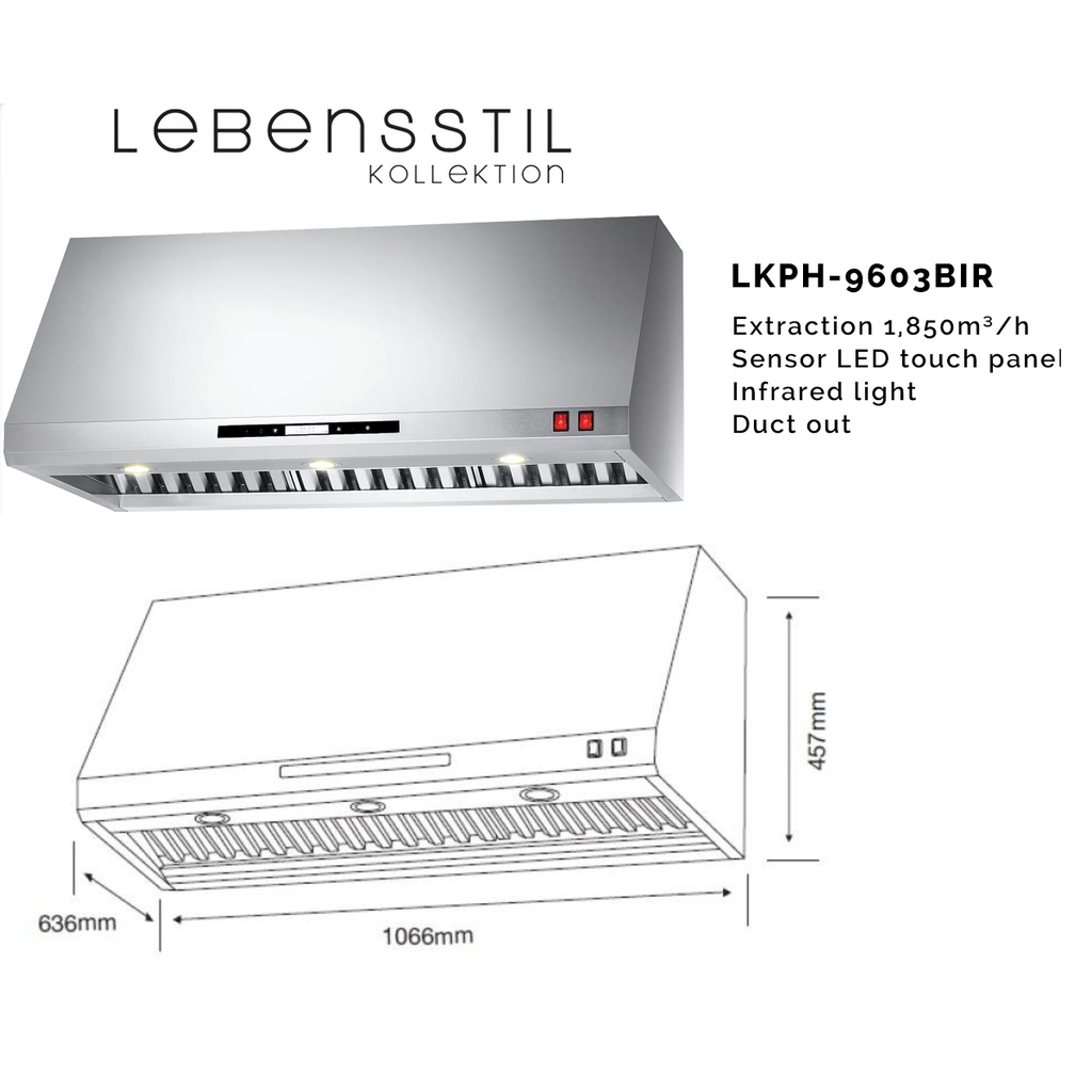 Lebensstil Professional 6 Burner Gas Hob LKPH-8006SS | Shopee Malaysia