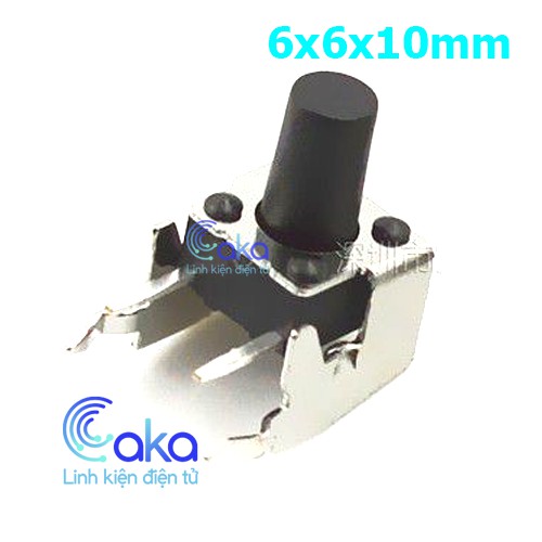 Horizontal 4-pin push button 6x6x10mm | Shopee Malaysia
