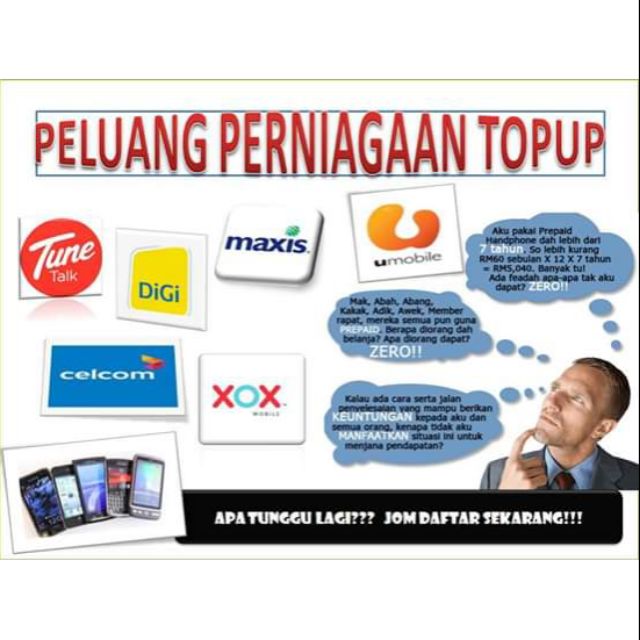 Agent Topup Agent Bil Air Bil Api guna whatsapp sahaja | Shopee Malaysia
