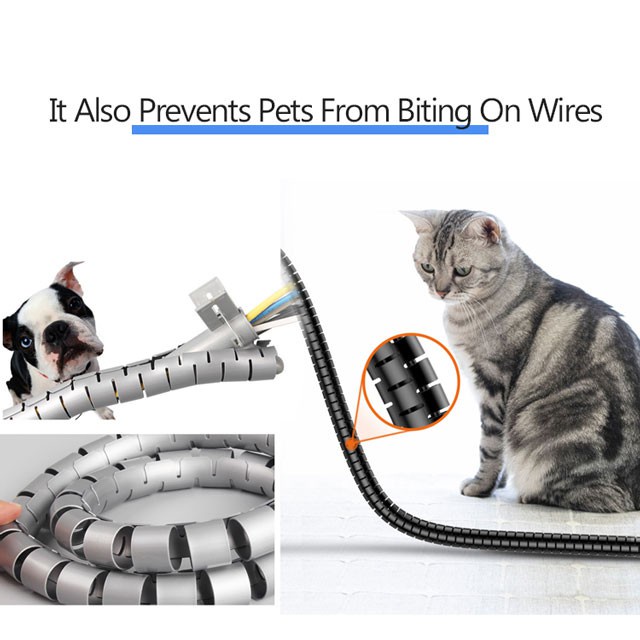 Cable Organizer Cable Sleeve Cable Management Wire Case Cable Hide ...