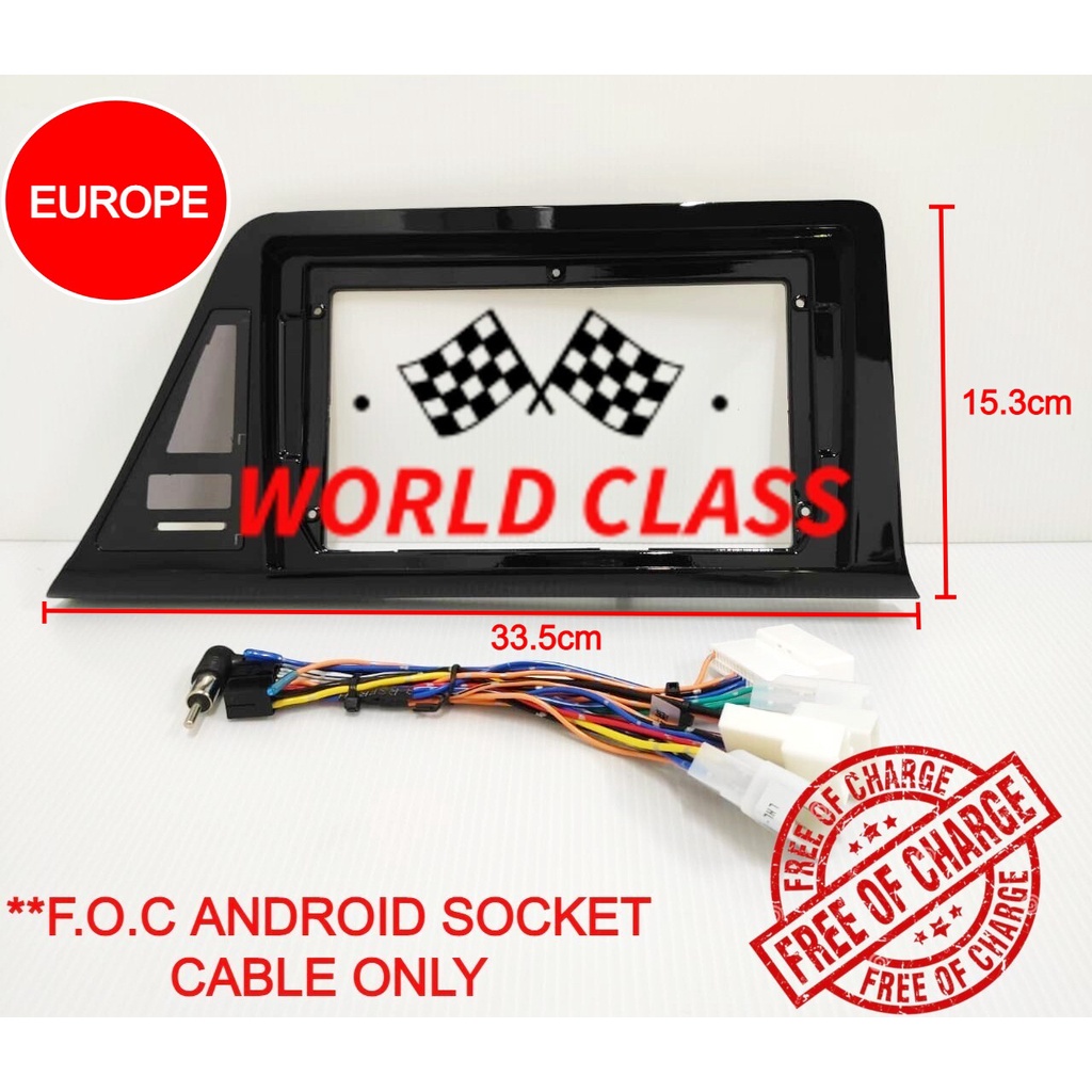TOYOTA CHR 2018-2022 ( EUROPE ) 9" ANDROID CASING (FREE PLUG & PLAY ...