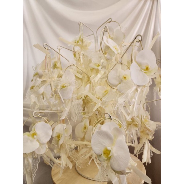 BUNGA TELUR GANTUNG ORKID LATEX ORCHID EGG FLOWER BUNGA PAHAR PELAMIN ...
