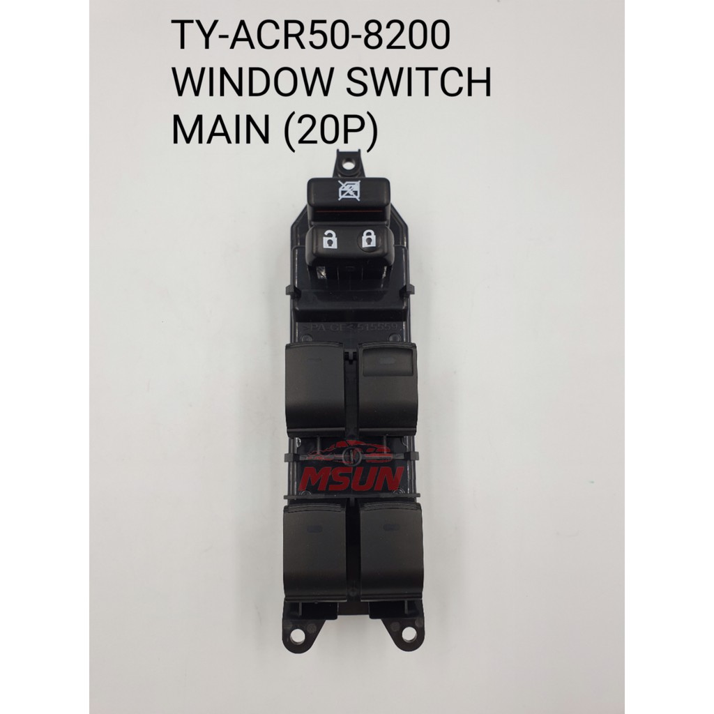 POWER WINDOW SWITCH MAIN TOYOTA ESTIMA ACR50 CAMRY ASV50 PRIUS LAND ...