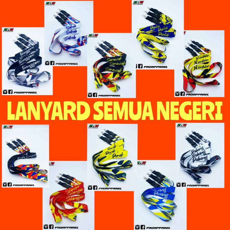 Lanyard Malaysia Negeri Sembilan Perlis Perak Penang Kedah Selangor ...