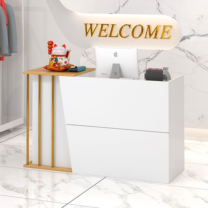 Cashier Counter Table / Commercial Reception Wooden Desk / Office ...